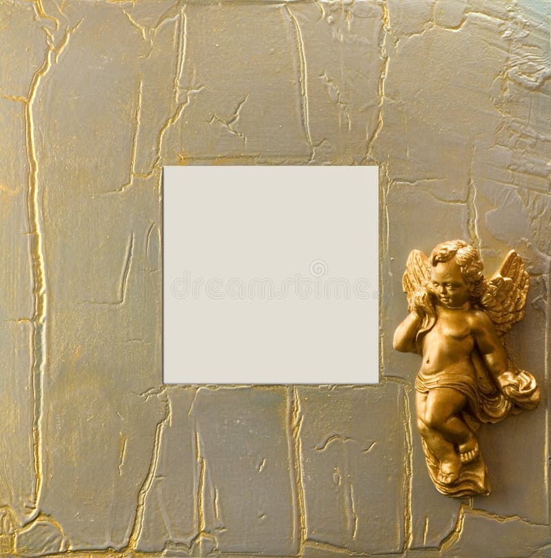 Xmas frame with angel stock photo. Image of space, festive - 3393606