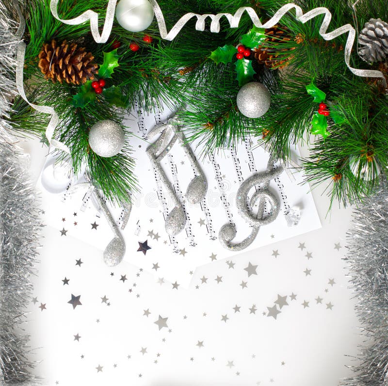 Xmas musical symbol stock photo. Image of clef, musical - 28194608