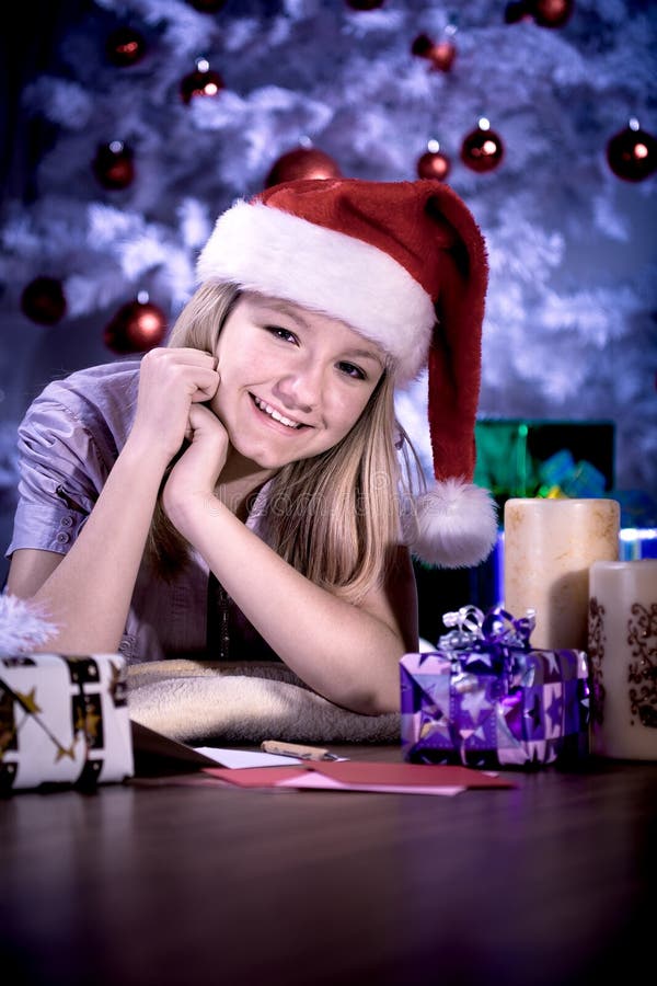 Xmas portrait stock image. Image of interior, smiling - 17112177
