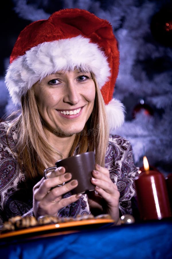 Xmas portrait stock photo. Image of girl, xmas, smiling - 18801652
