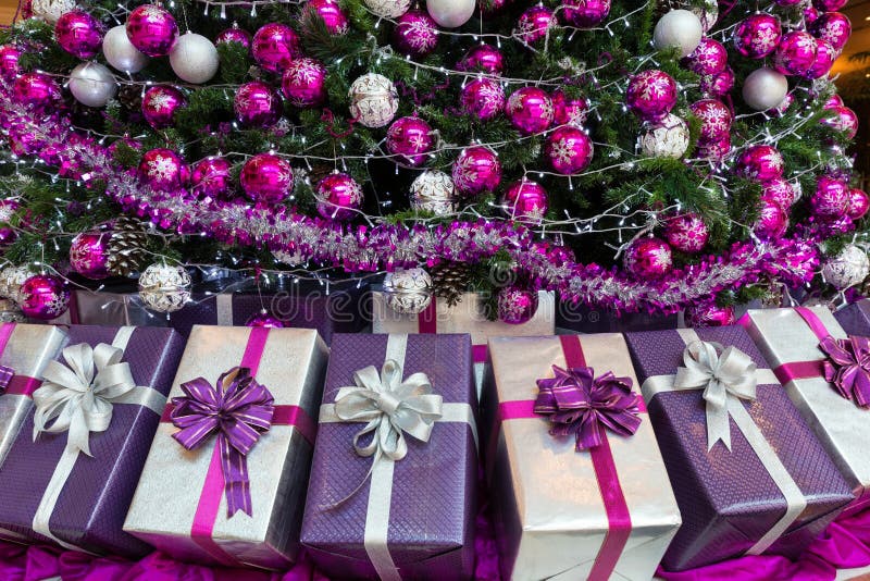 Xmas present packages stock photo. Image of pink, xmas - 51714564
