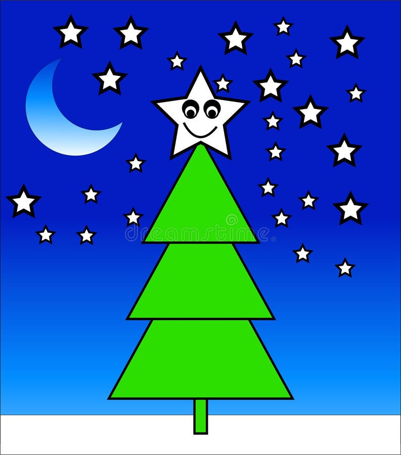 Xmas Star stock illustration. Illustration of happy, light - 340933