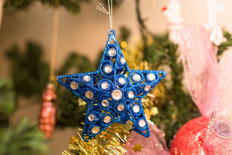 Xmas star decoration stock image. Image of golden, five - 73698895