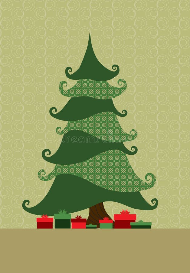 Christmas Tree Holiday Grunge Paint Splatter Stock Illustration ...
