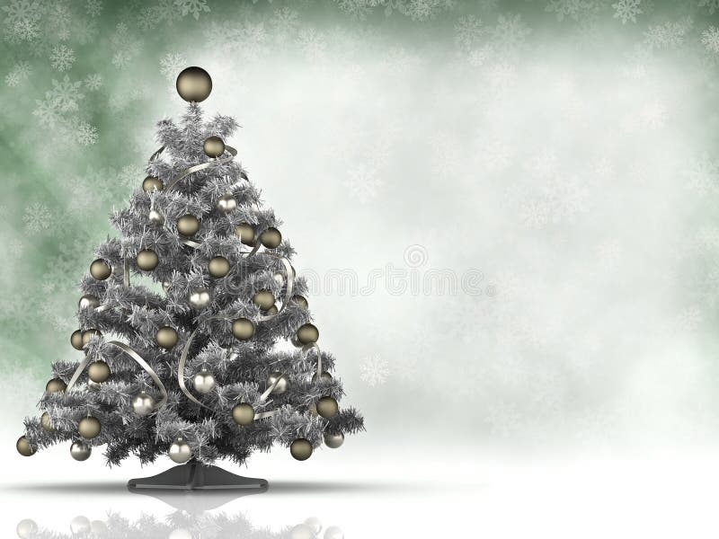 Xmas Tree and Space for Your Text Stock Image - Image of space, copy ...