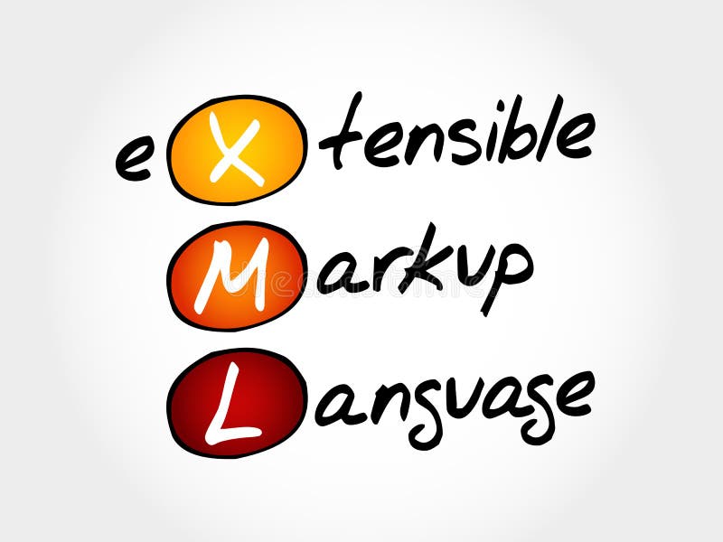 XML - EXtensible Markup Language Stock Illustration - Illustration of ... XML - EXtensible Markup Language Stock Illustration - Illustration of ...
