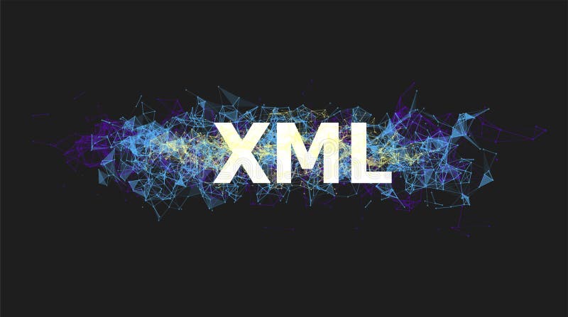 XML Technology for Website Design Stock Vector - Illustration of ...