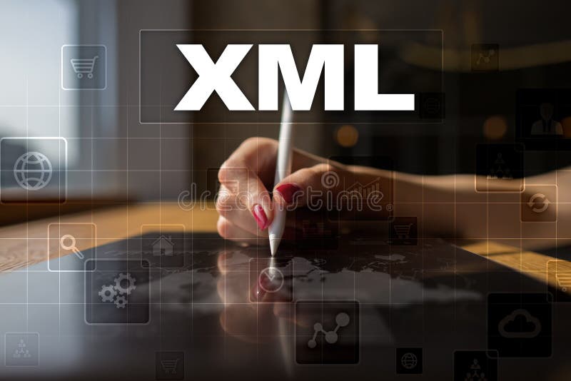 XML. Web Development. Internet and Technology Concept. Stock Image ...