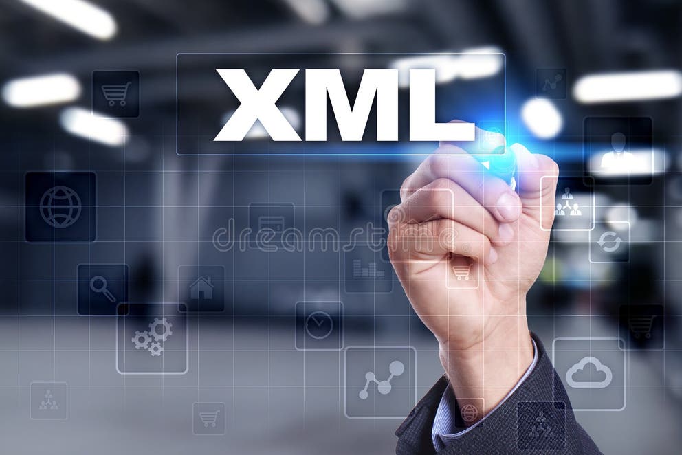 XML. Web Development. Internet and Technology Concept. Stock Photo ...