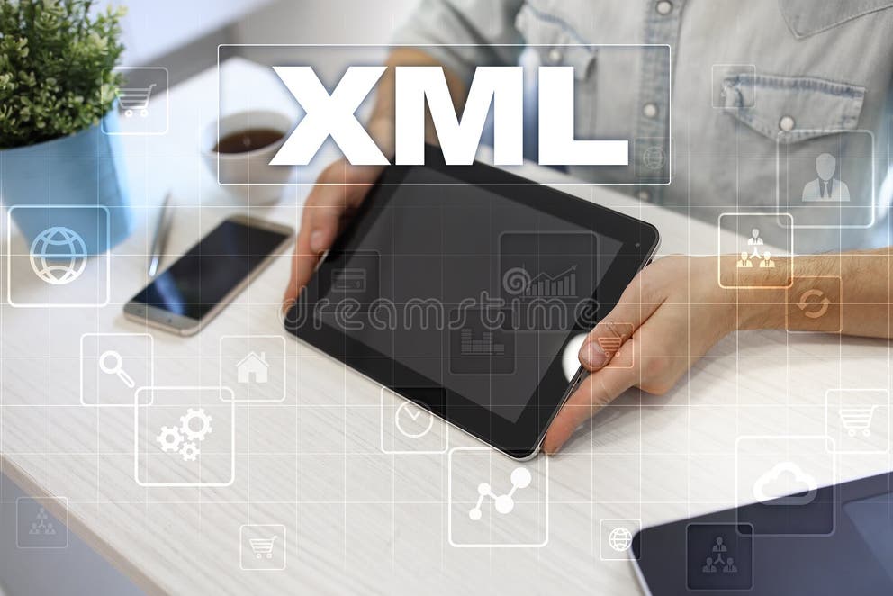 XML. Web Development. Internet and Technology Concept. Stock Image ...