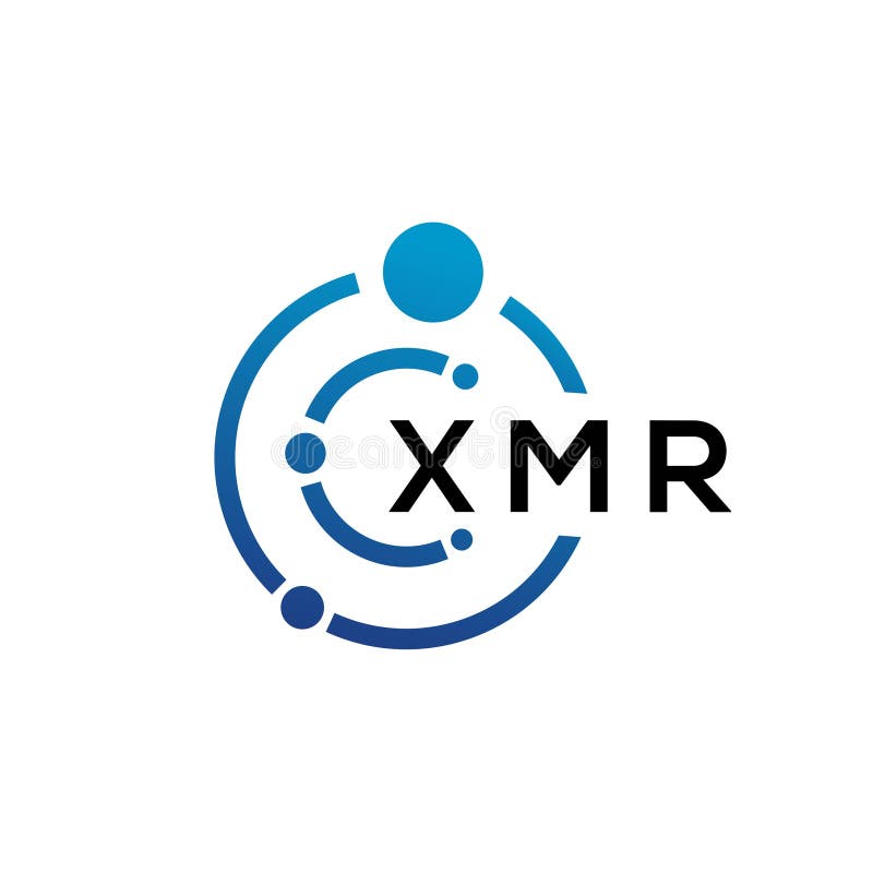 XMR Letter Technology Logo Design on White Background. XMR Creative ...