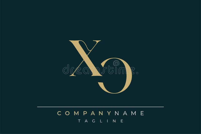 XO Abstract logo design stock vector. Illustration of logo - 361640259