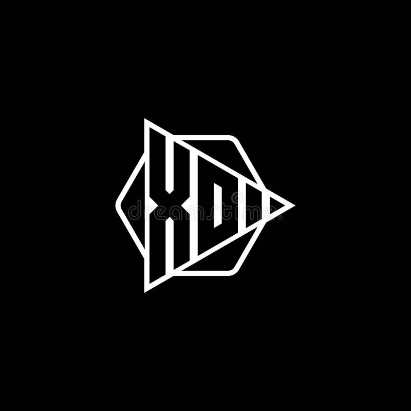 XO Logo Monogram Triangle Play Button Stock Vector - Illustration of ...