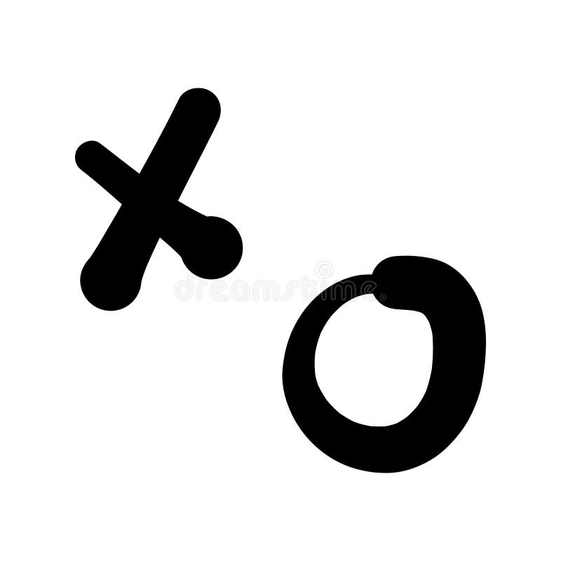 XO stock vector. Illustration of kisses, typography, illustration - 7665867