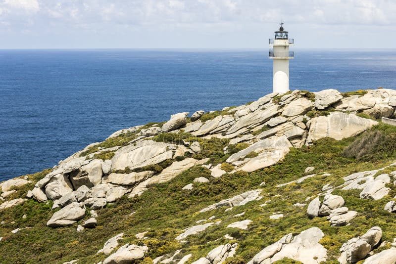 Lighthouse in Galicia stock photo. Image of blue, punta - 197326778