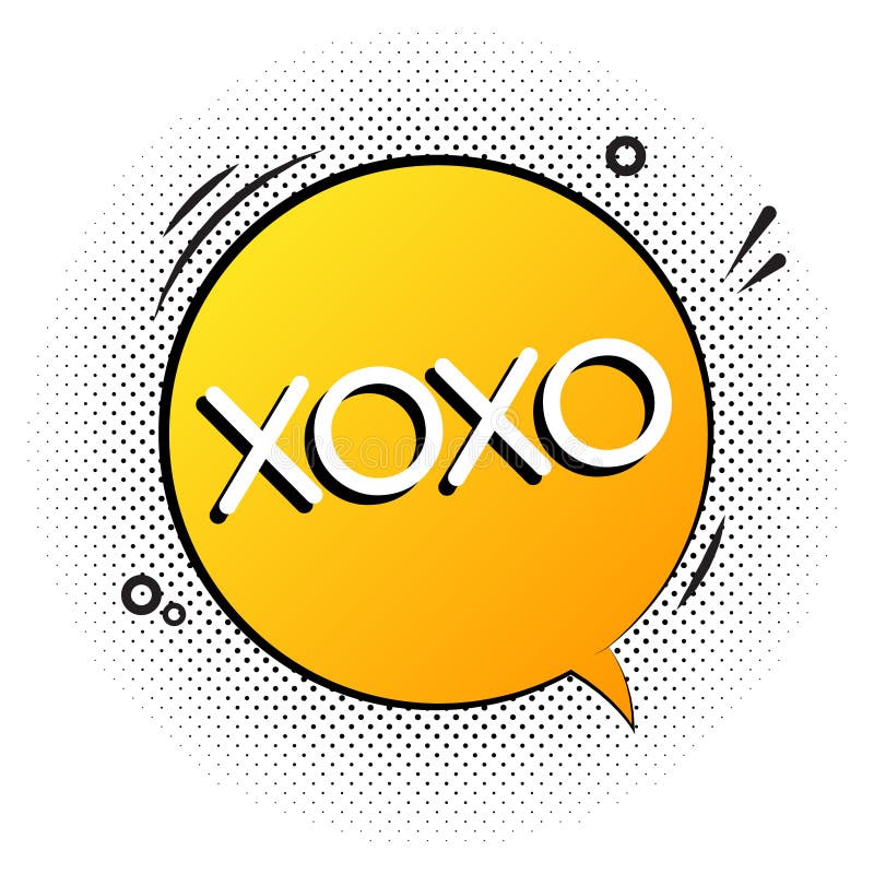 Xoxo - Comic Text, Pop Art Style. Green And Red Dotted Halftone ...