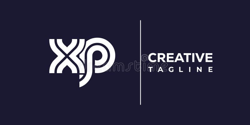 XP abstract logo stock illustration. Illustration of background - 356196744