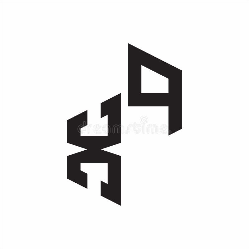 Initial Letters Logo Monogram with Up To Down Style Stock Illustration ...