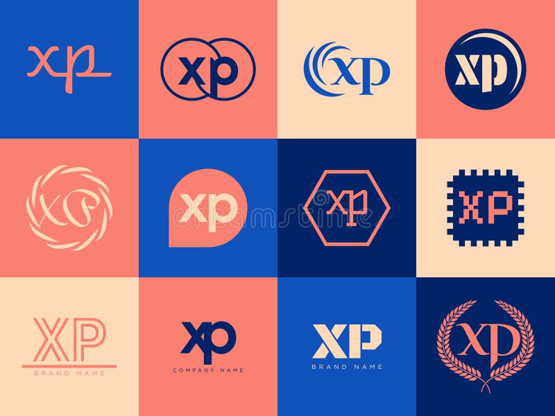 XP Logo Company Template. Letter X and P Logotype Stock Vector ...