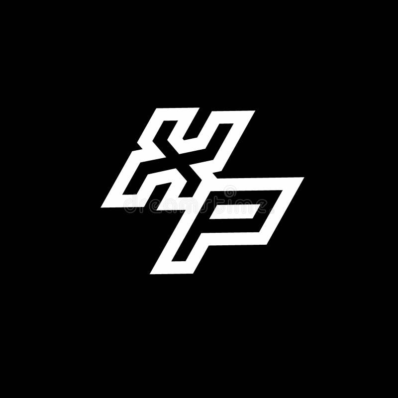 XP Logo Monogram with Up To Down Style Negative Space Design Template ...