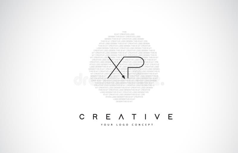 XP X P Logo Design Com Letra Criativa Preto E Branco Vec Do Texto ...