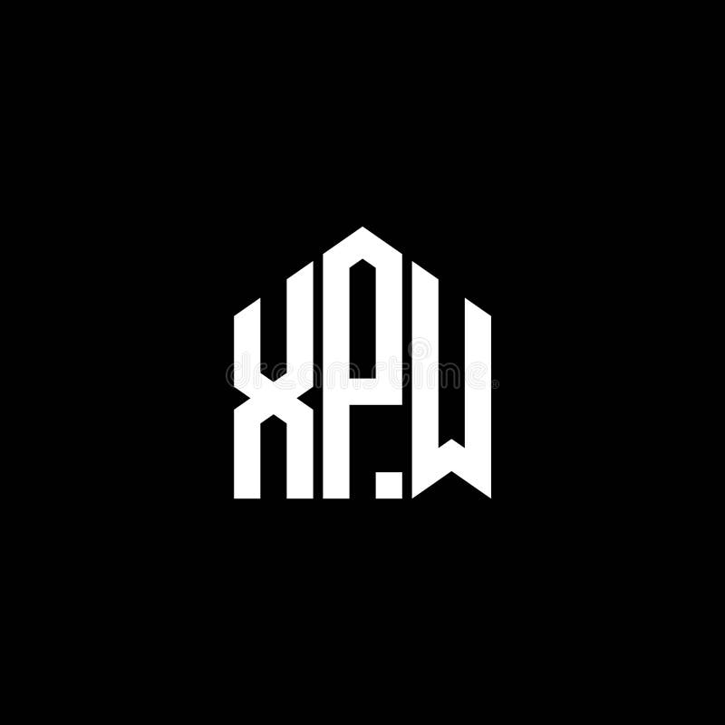 XPW Letter Logo Design on BLACK Background. XPW Creative Initials ...