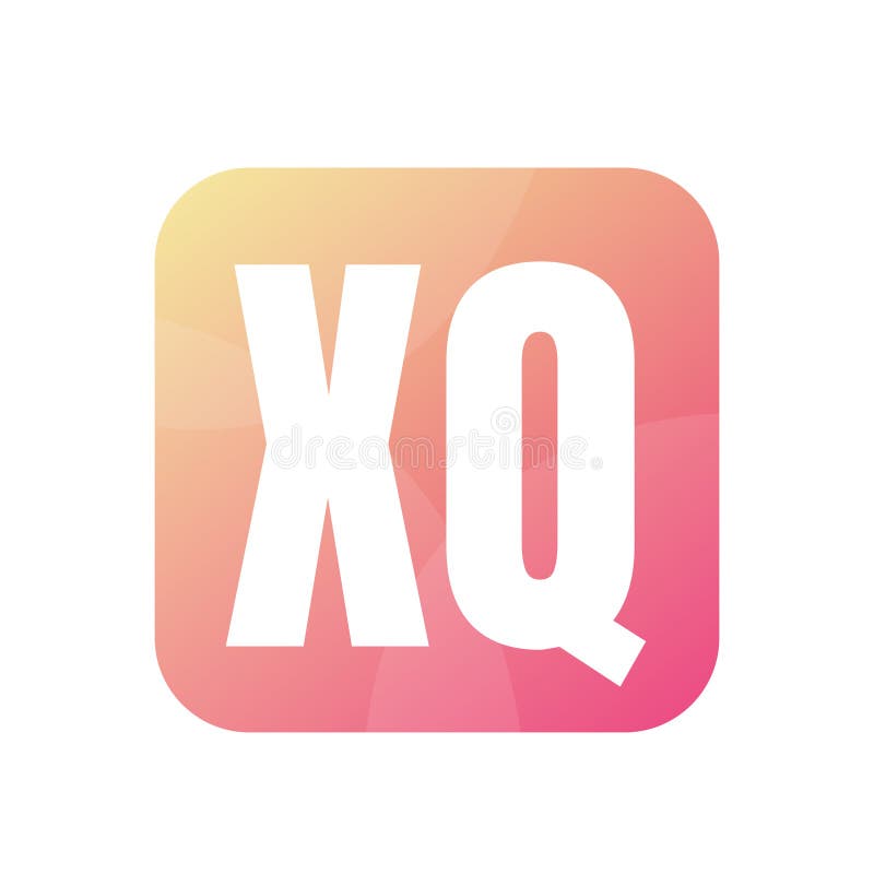 XQ Letter Logo Design with Simple Style Stock Vector - Illustration of ...