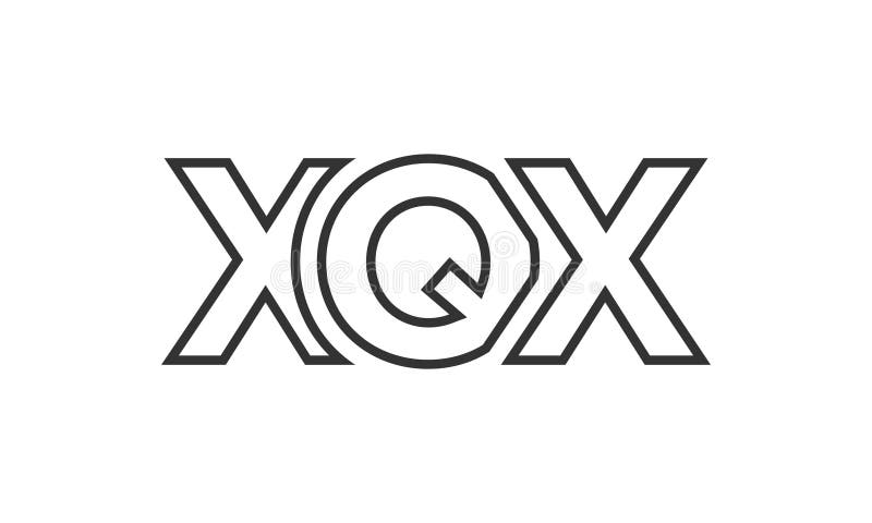 XQX Logo Design Template with Strong and Modern Bold Text. Initial ...