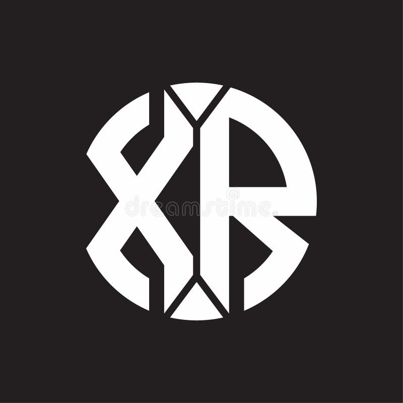 XR Logo Monogram with Piece Circle Ribbon Style Stock Vector ...