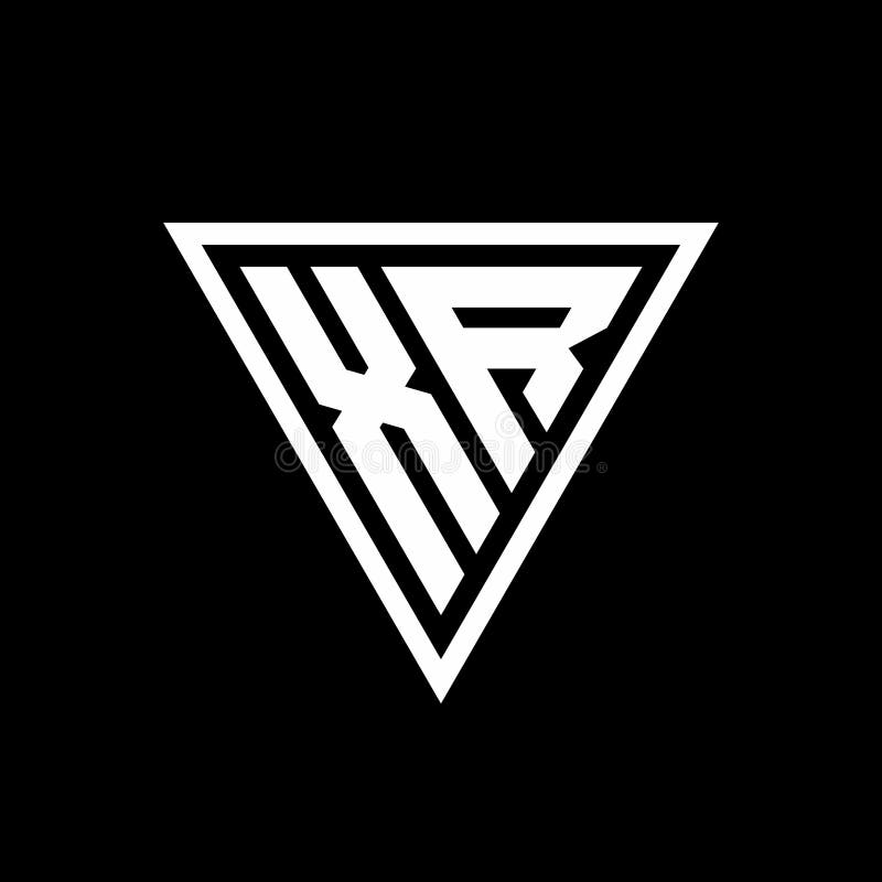 XR Logo Monogram with Triangle Shape Designs Template Stock Vector ...