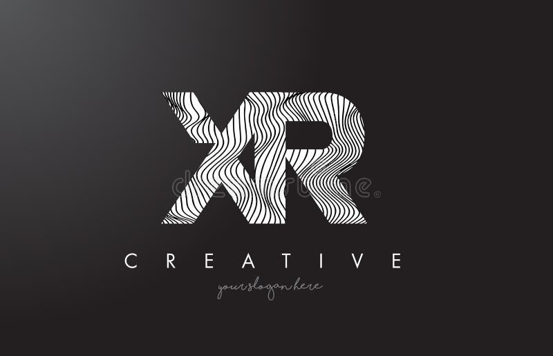 Xr R Zebra Lines Letter Logo Design Stock Illustrations – 5 Xr R Zebra ...
