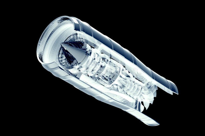 Xray Jet Engine Isolated Black Stock Photos - Free & Royalty-Free Stock ...