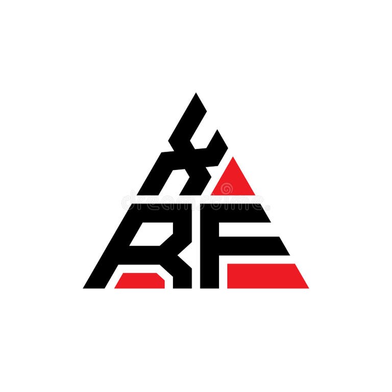 XRF Triangle Letter Logo Design with Triangle Shape. XRF Triangle Logo ...