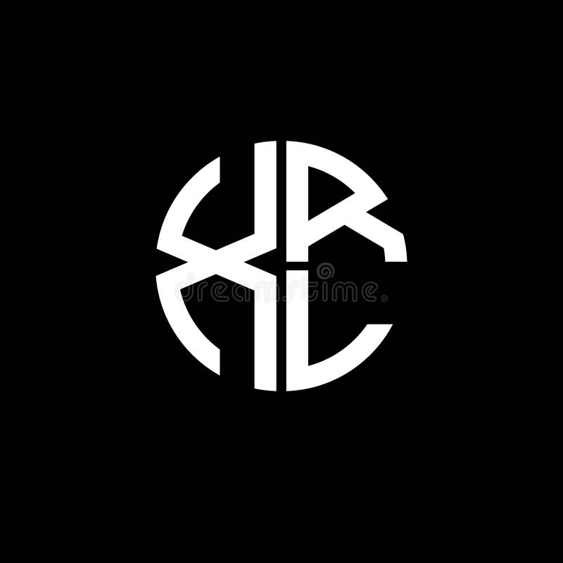 XRL Logo XRL Icon XRL Monogram XRL Letter Minimalist Circle Flat Unique ...