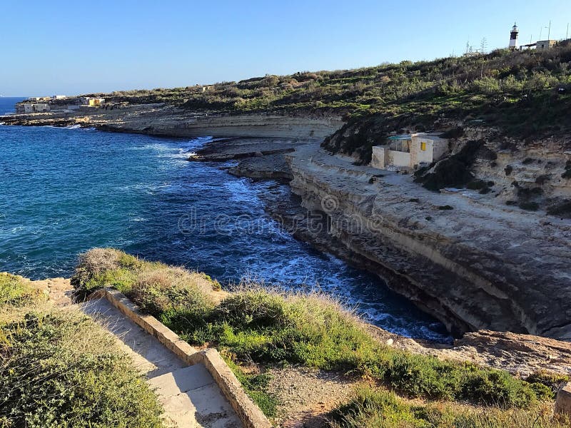 Malta stock photo. Image of klippe, malta, terrain, headland - 105326158