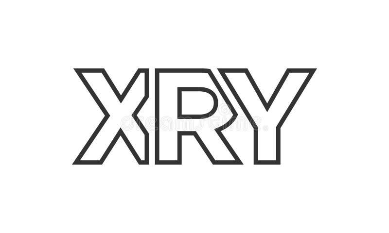XRY Logo Design Template with Strong and Modern Bold Text. Initial ...