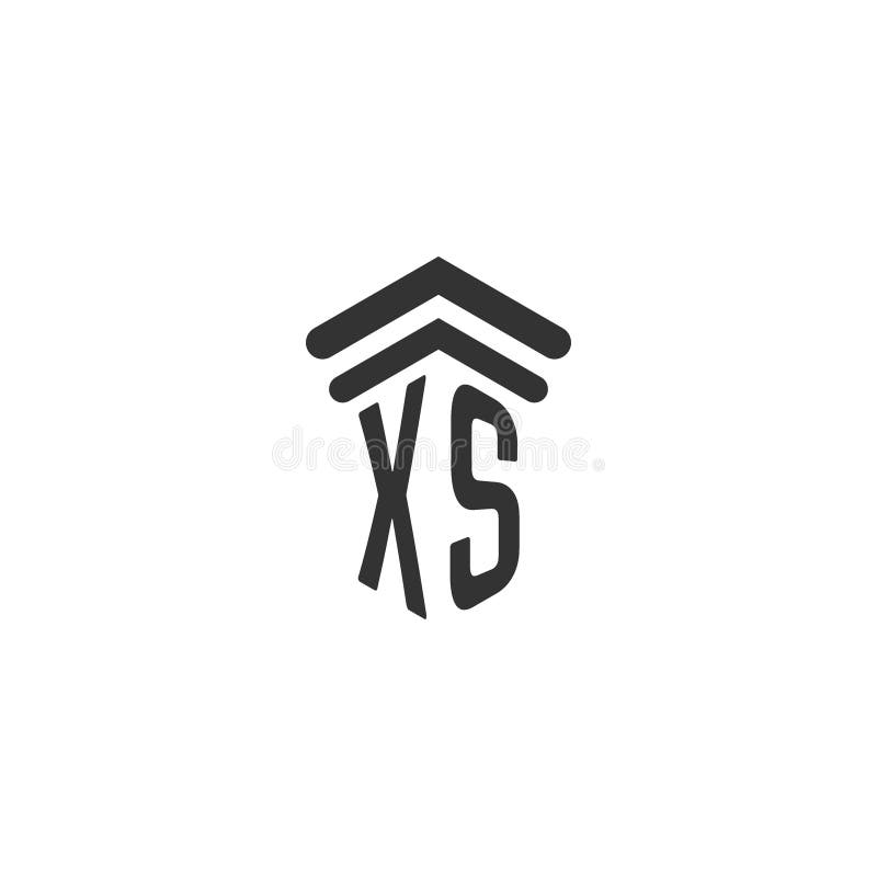 XS Initial for Law Firm Logo Design Stock Vector - Illustration of initial, classic: 370838654