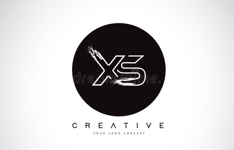 XS Modern Leter Logo Design with Black and White Monogram. Creative ...