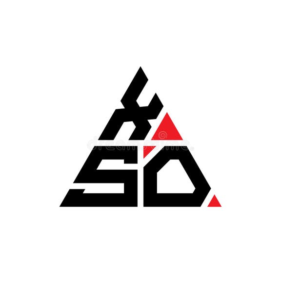 XSO Triangle Letter Logo Design with Triangle Shape. XSO Triangle Logo ...
