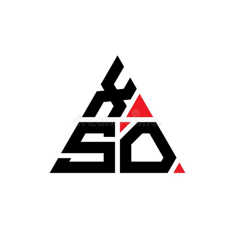 XSO Triangle Letter Logo Design with Triangle Shape. XSO Triangle Logo ...