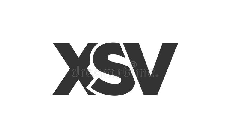 XSV Logo Design Template with Strong and Modern Bold Text. Initial ...