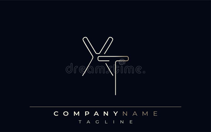 XT Abstract Line Style Logo Stock Vector - Illustration of branding ...