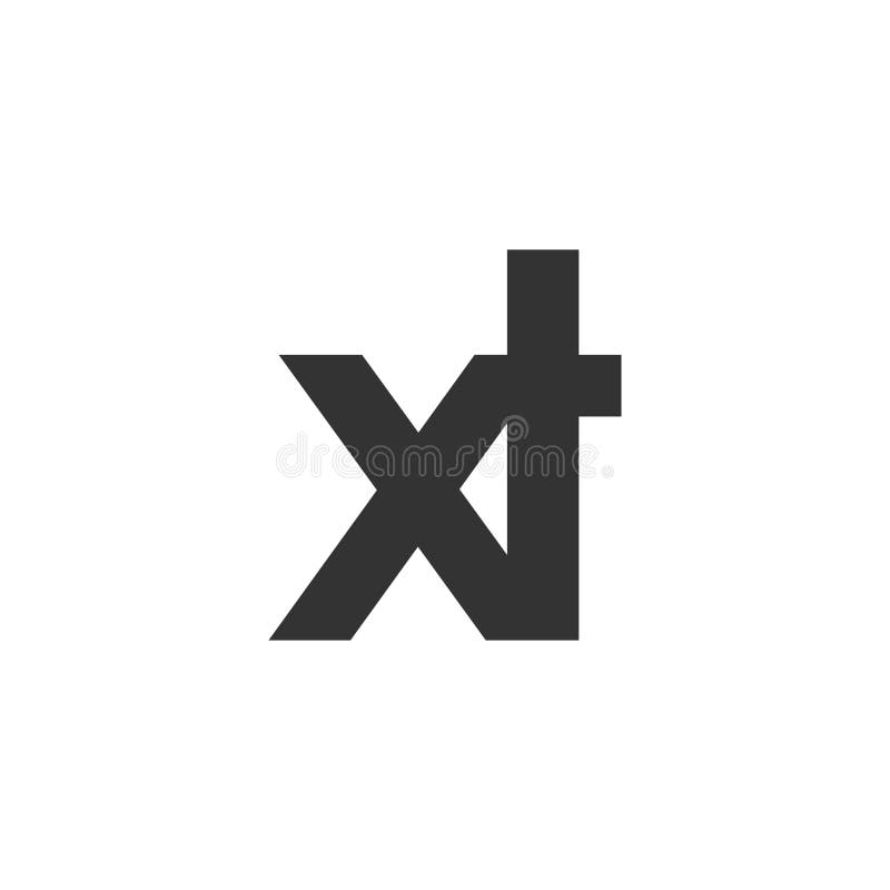 XT Creative Geometric Initial Based Modern and Minimal Logo. Letter X T ...