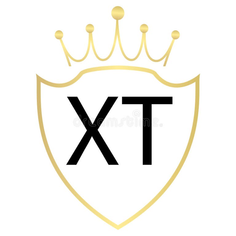 XT Letter Logo Design with Simple Style Stock Illustration ...