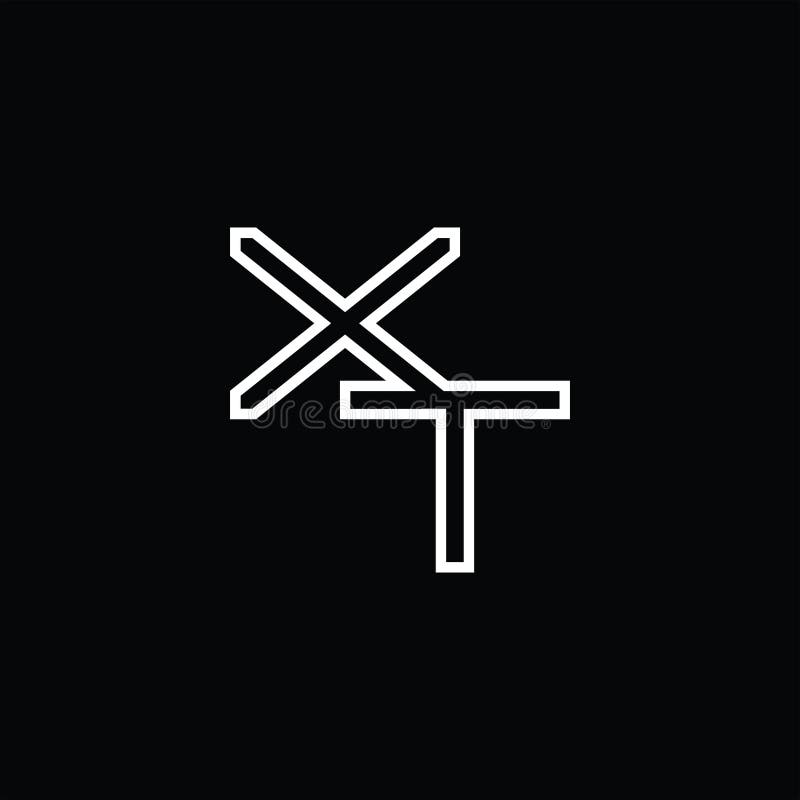 XT Logo Monogram with Line Style Design Template Stock Illustration ...