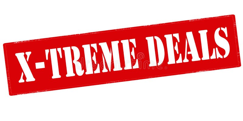 Xtreme deals stock vector. Illustration of deals, concept - 82298303