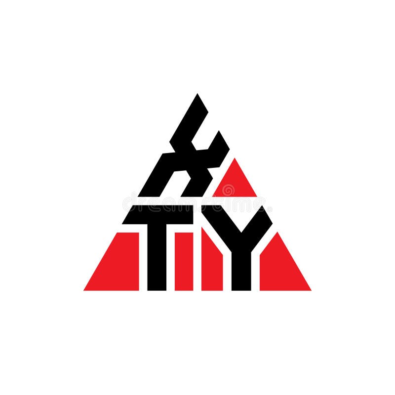 XTY Triangle Letter Logo Design with Triangle Shape. XTY Triangle Logo ...