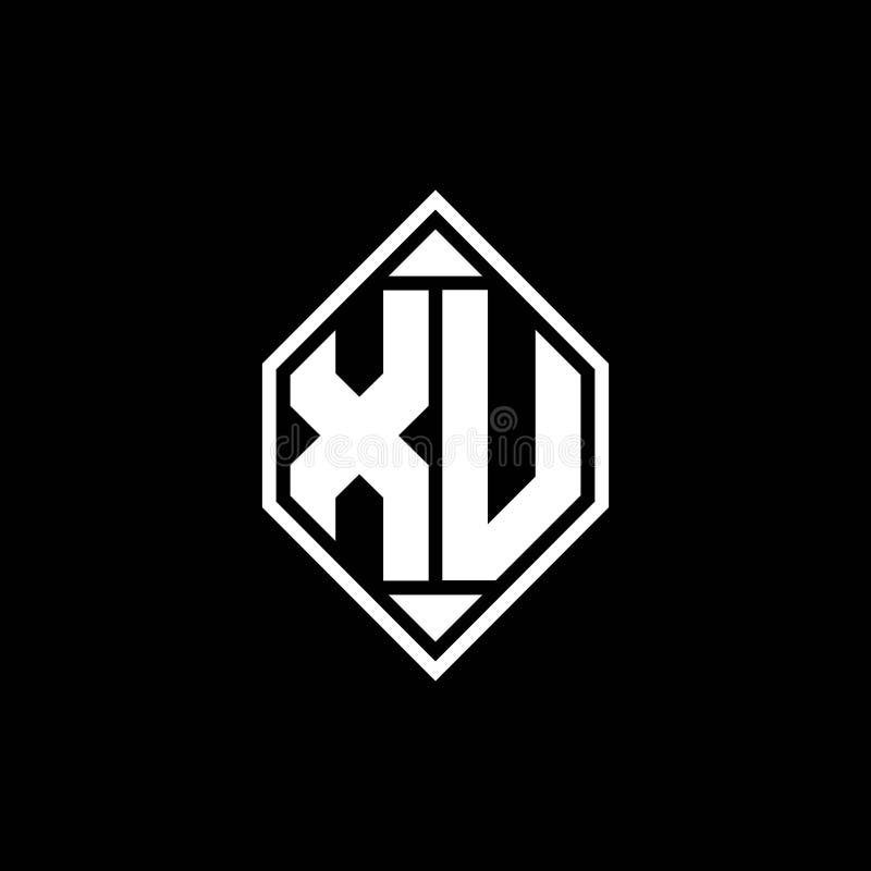 XU Logo Monogram Geometric Shield Shape Style Stock Vector ...