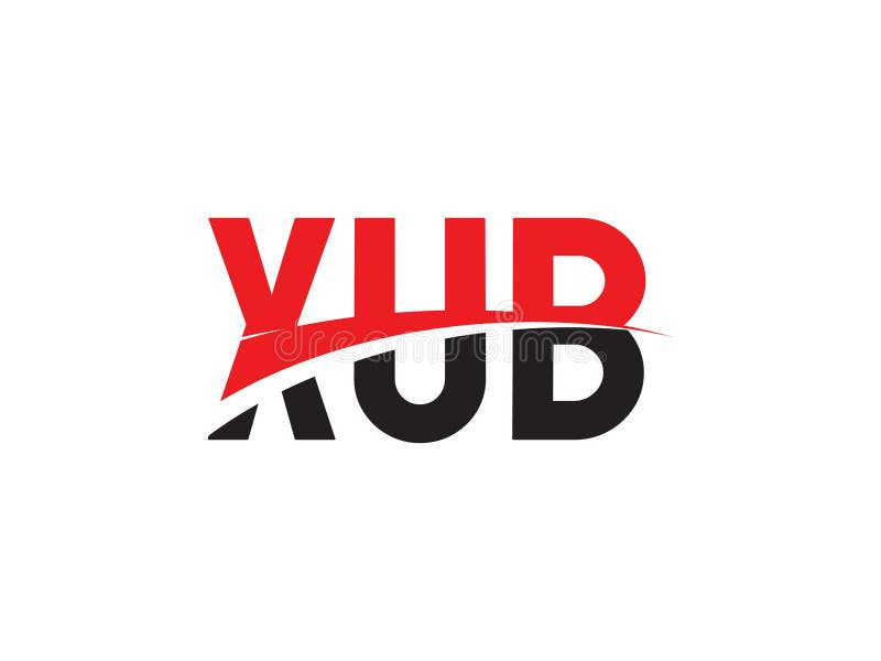 XUB Letter Initial Logo Design Vector Illustration Stock Vector ...