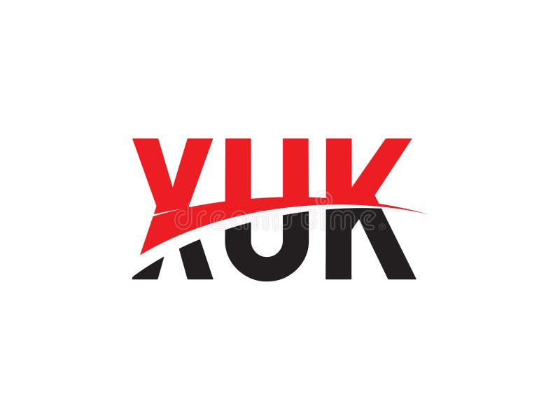 XUK Letter Initial Logo Design Vector Illustration Stock Vector ...